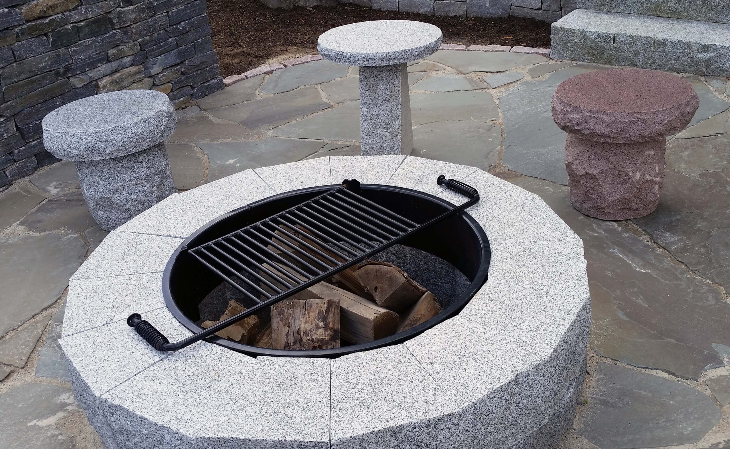 Woodbury Granite Fire Pit - Premier Stone and Landscape Supply